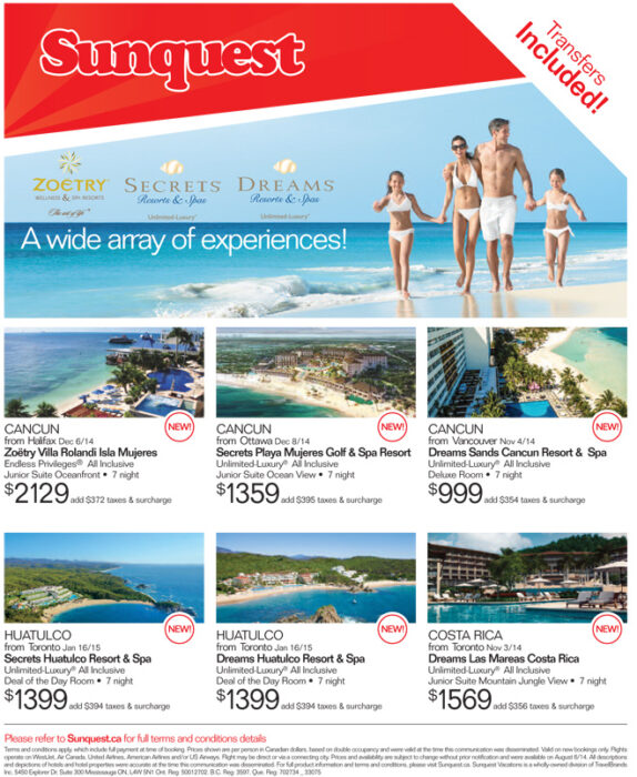 Sunquest adds 6 AMResorts to portfolio, service to Huatulco