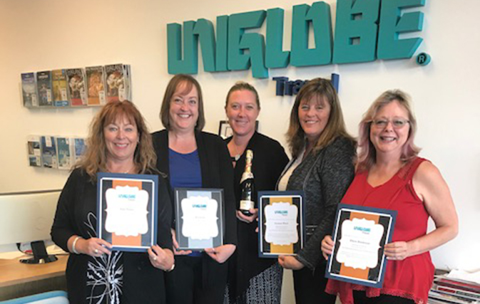 UNIGLOBE honours consultants in Western Canada - Travelweek