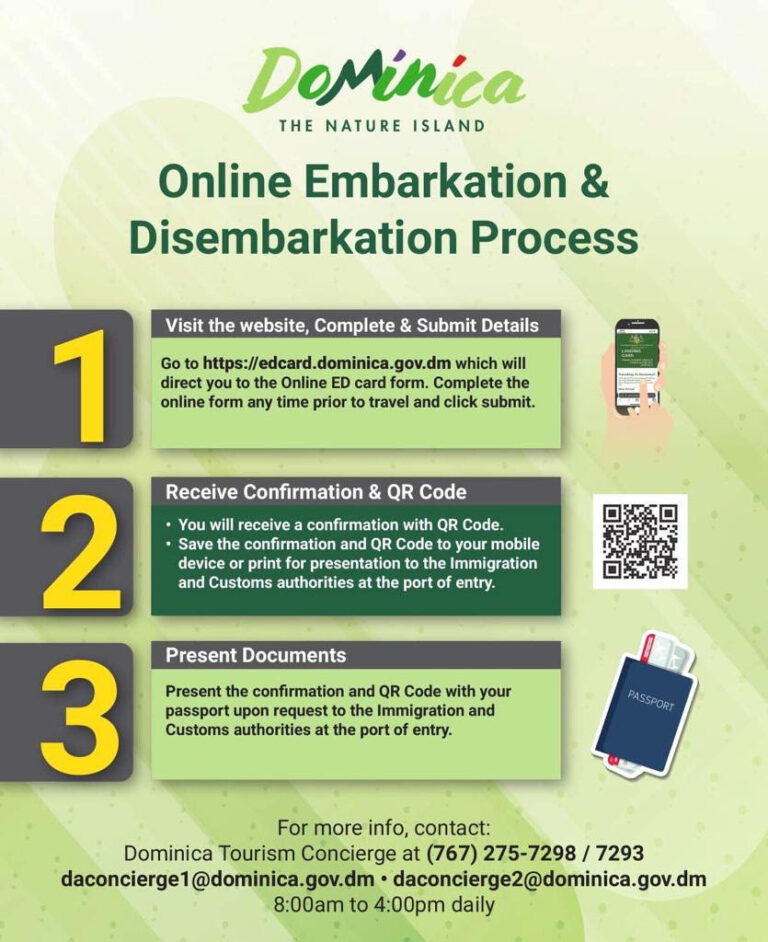Dominica’s online process for arrival, departure forms now live ...