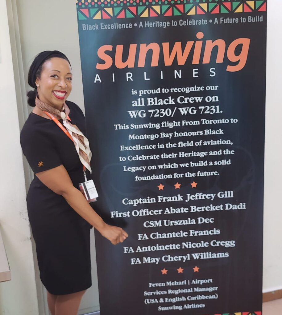 Sunwing Airlines marks second annual Black History Month Flight ...